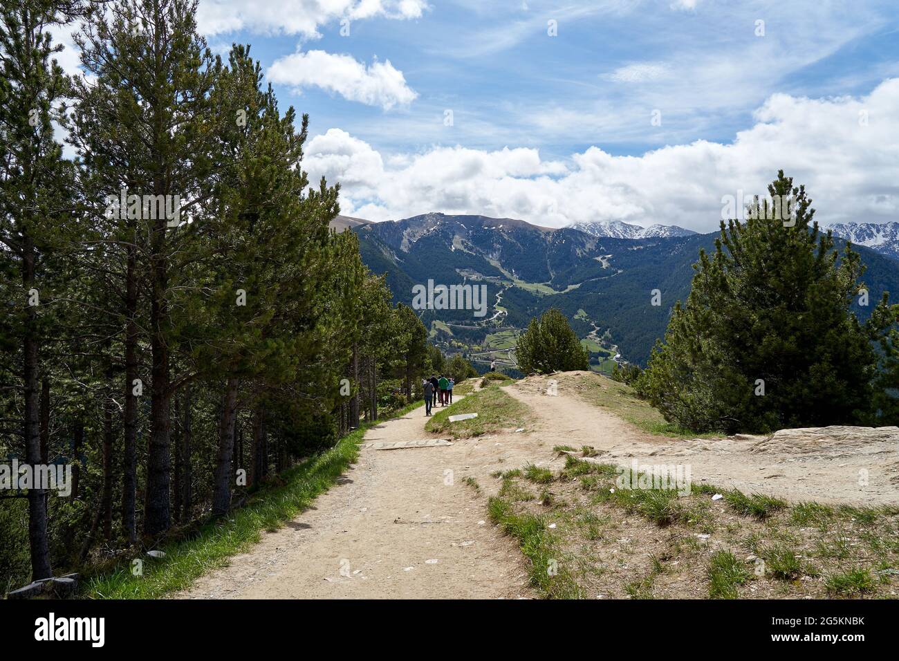 Observation deck Roc Del Quer, Andorra Stock Photo - Alamy