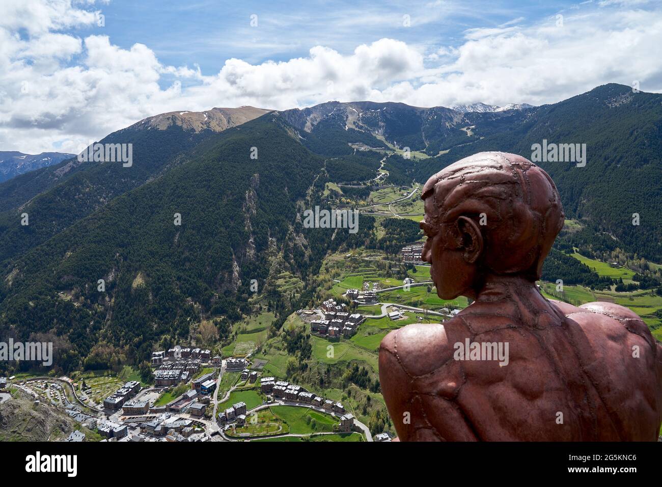 Observation deck Roc Del Quer, Andorra Stock Photo - Alamy