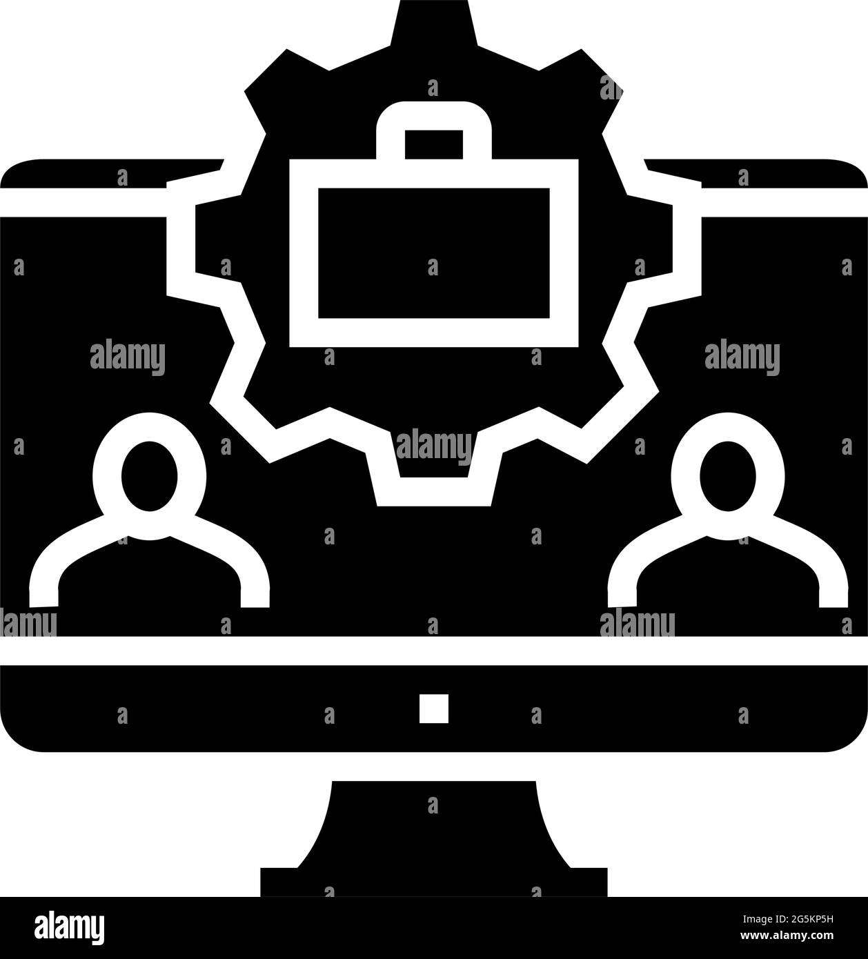 networking events glyph icon vector illustration Stock Vector Image ...