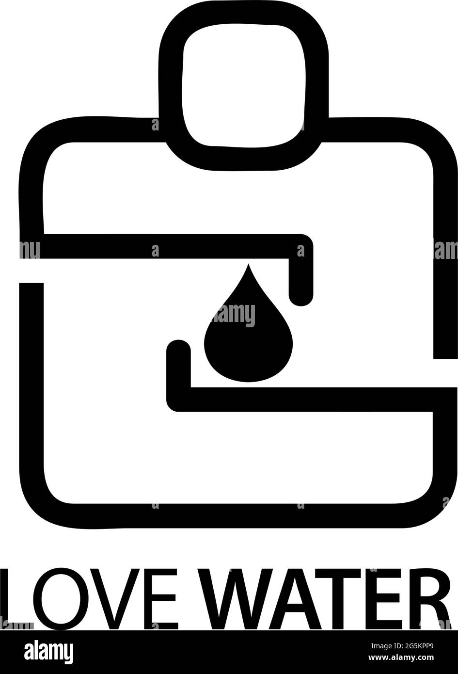 People with water icon. Concept of love your water Stock Vector Image ...