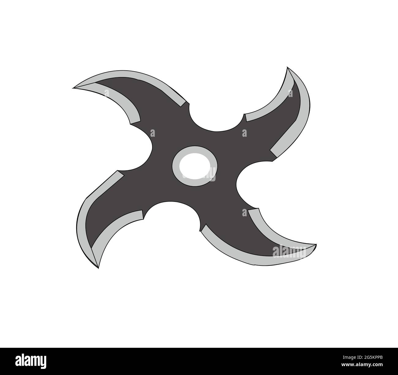 sharp bladed ninja star Stock Vector Image & Art - Alamy