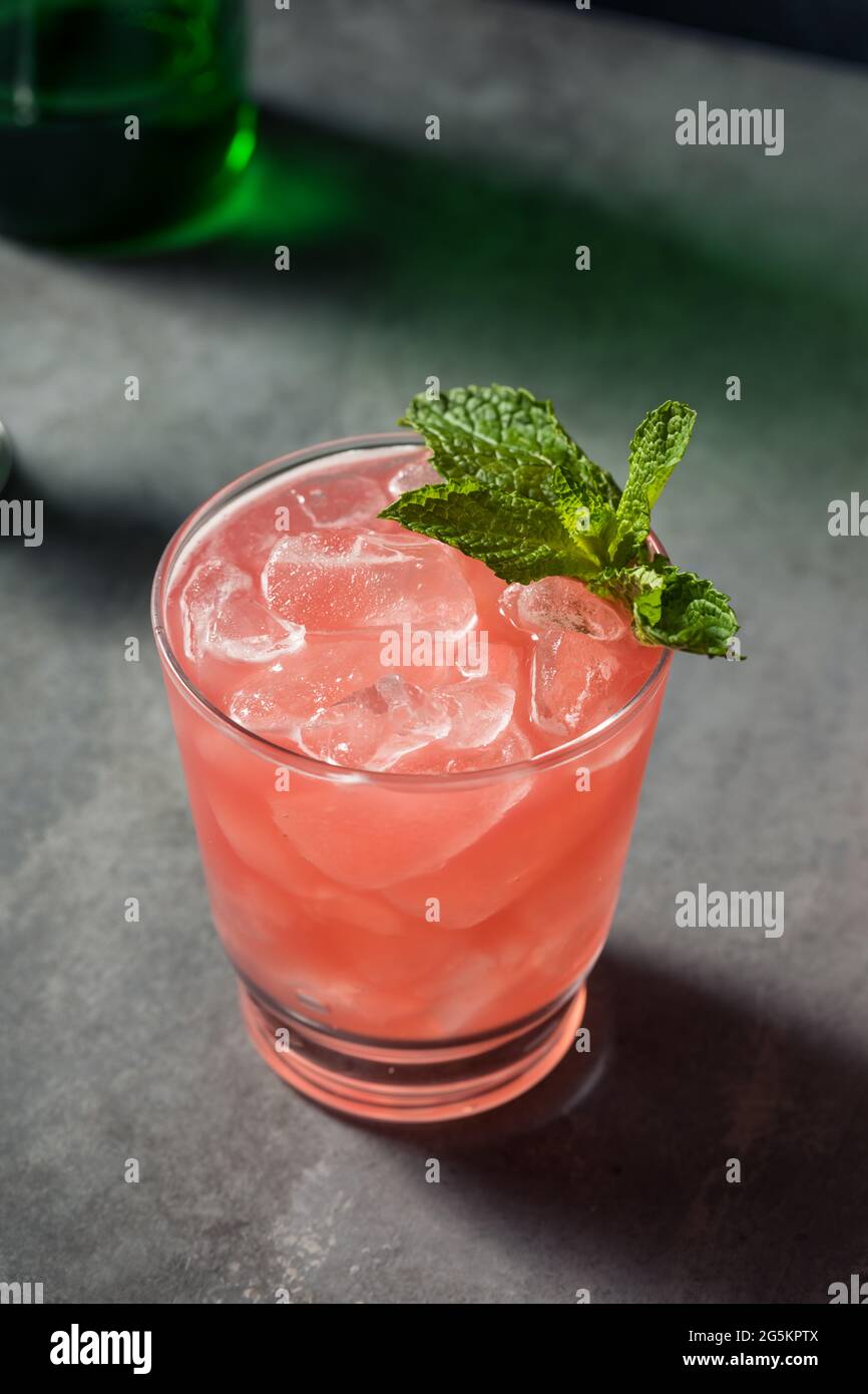 Refreshing Boozy Watermelon Soju Cocktail with Mint Stock Photo - Alamy