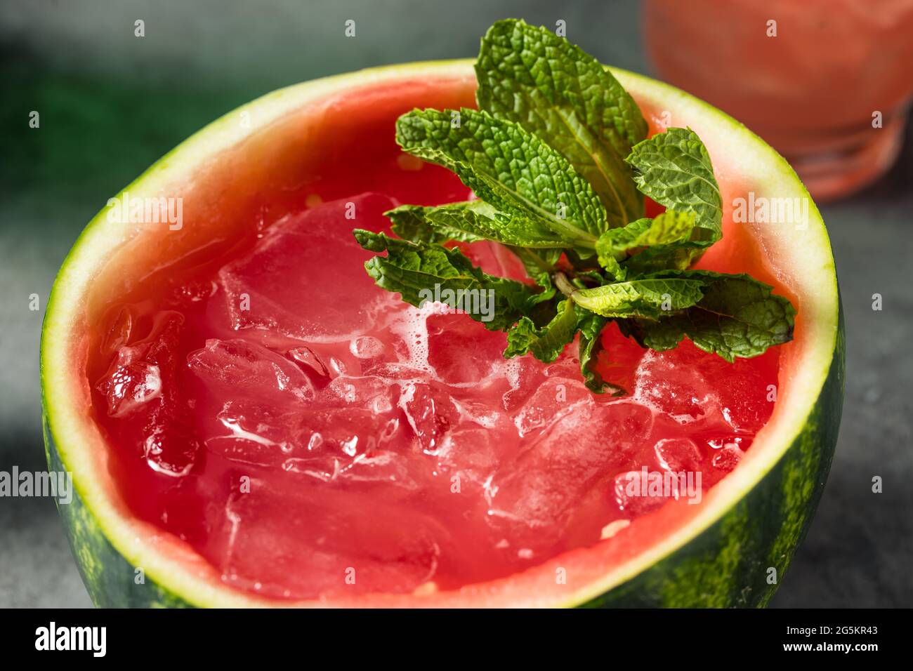 Refreshing Boozy Watermelon Soju Cocktail with Mint Stock Photo - Alamy