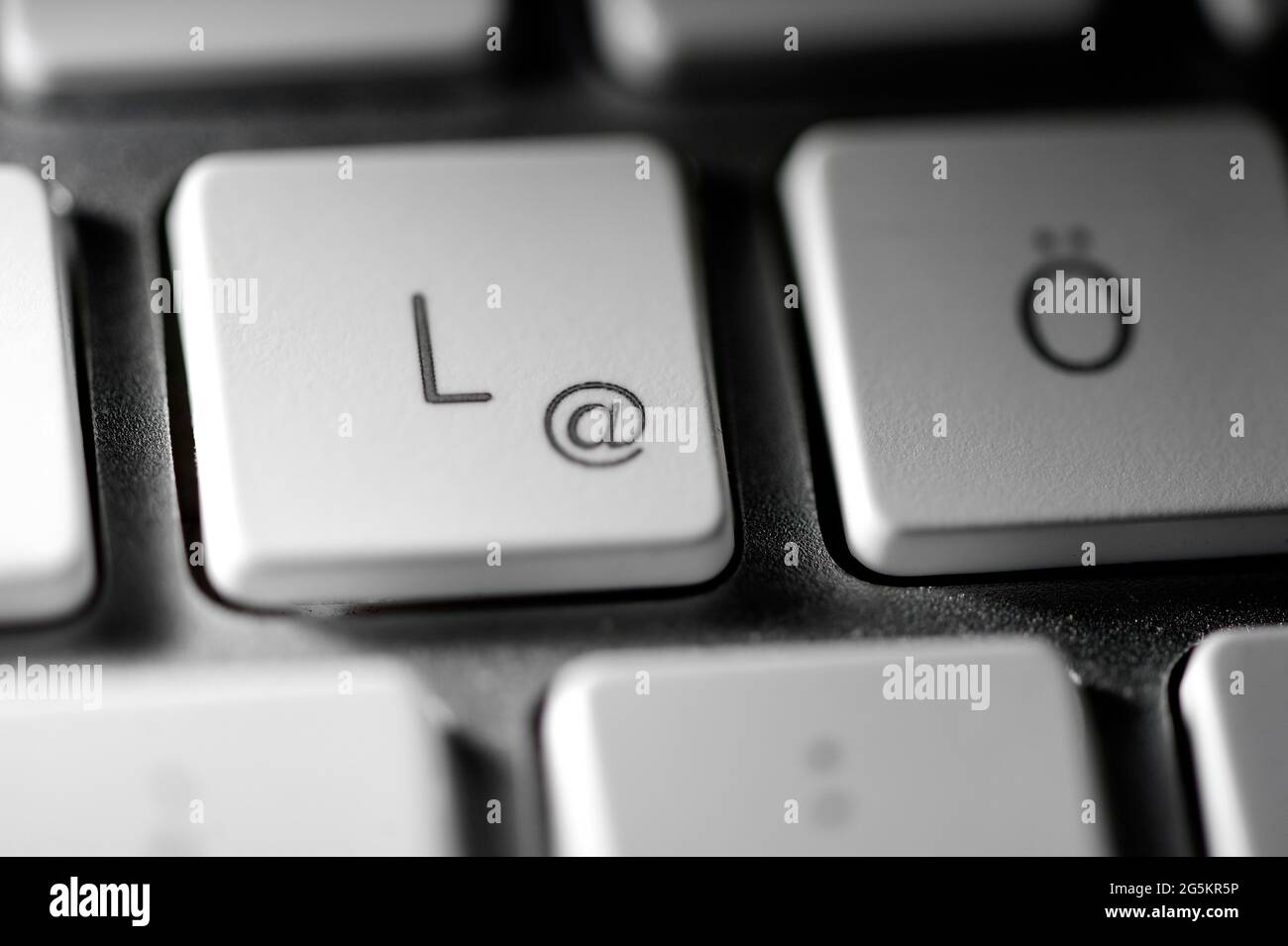 Iconic keyboard with @, Mac, Germany, Europe Stock Photo - Alamy
