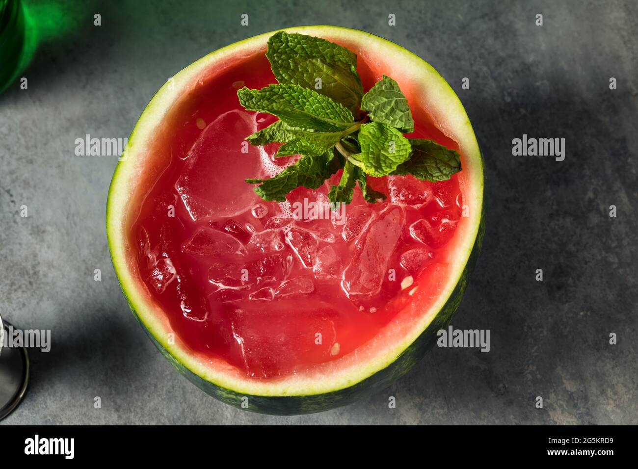 Refreshing Boozy Watermelon Soju Cocktail with Mint Stock Photo - Alamy