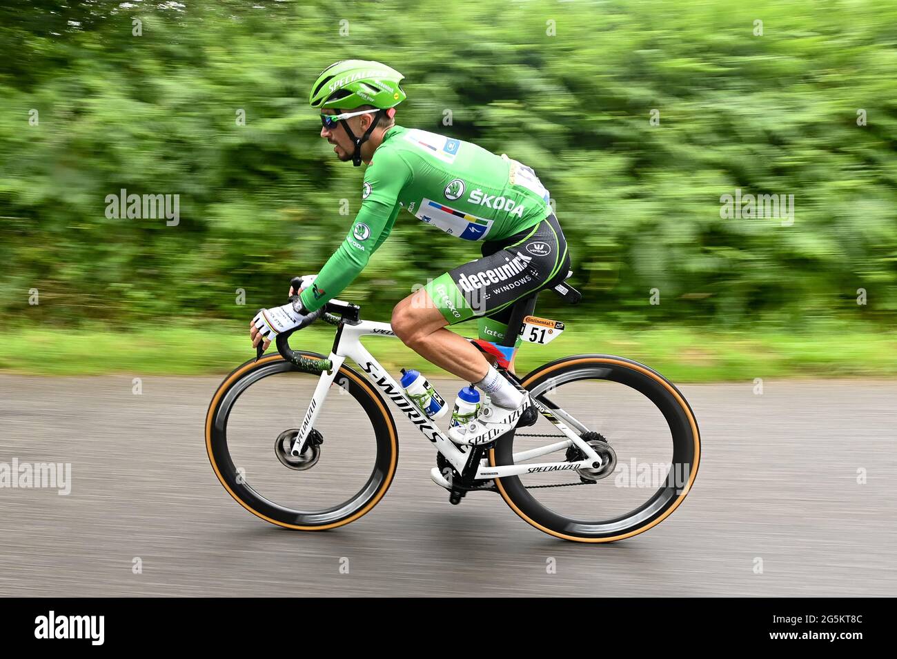Tour de France 2021 Stage 3 , Lorient to Pontivy.28th June, 2021. Team ...