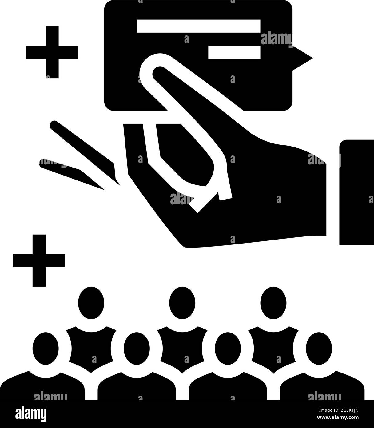 advisory boards and mentors glyph icon vector illustration Stock Vector ...