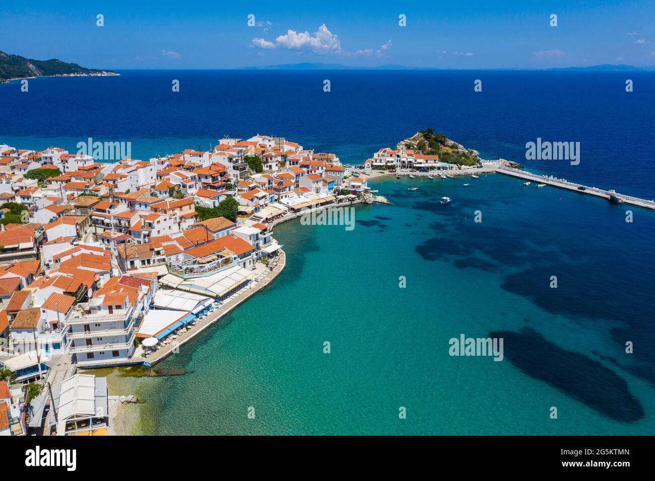 Aerial view, Kokkari, Samos, Greece, Europe Stock Photo - Alamy