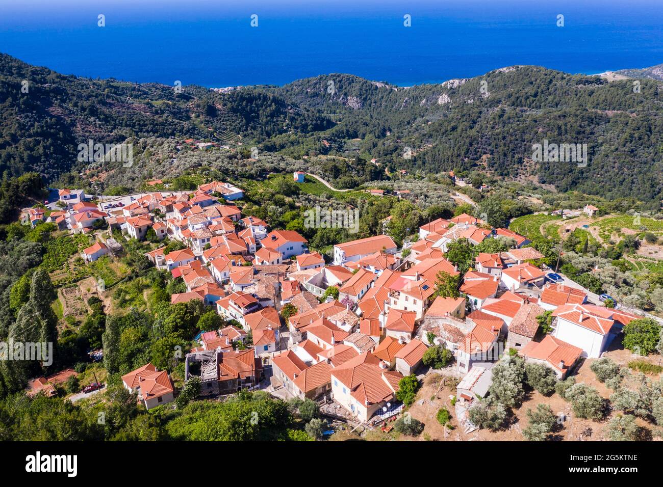 Samos mountain village hi-res stock photography and images - Alamy