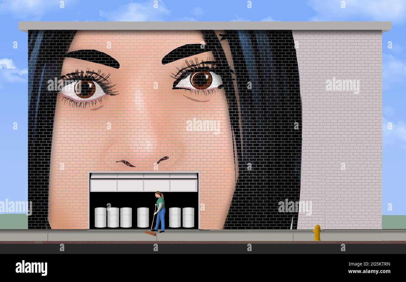 Building look like face hi-res stock photography and images - Alamy