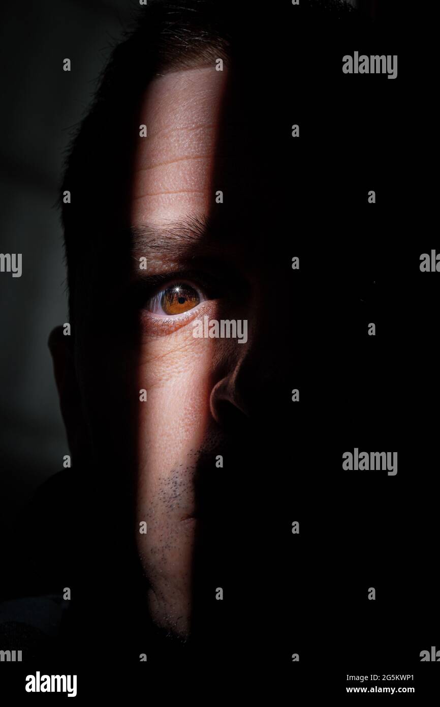 Man hiding shadows hi-res stock photography and images - Alamy