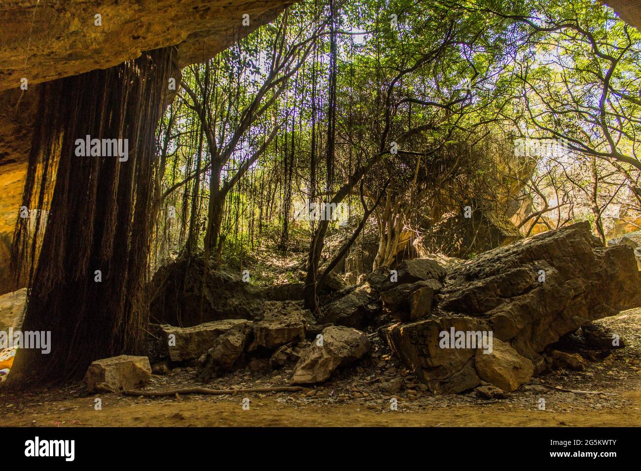 Naida Caves, Diu in the day Stock Photo - Alamy