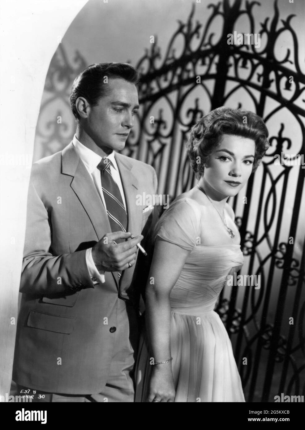 RICHARD TODD and ANNE BAXTER in CHASE A CROOKED SHADOW 1958 director ...