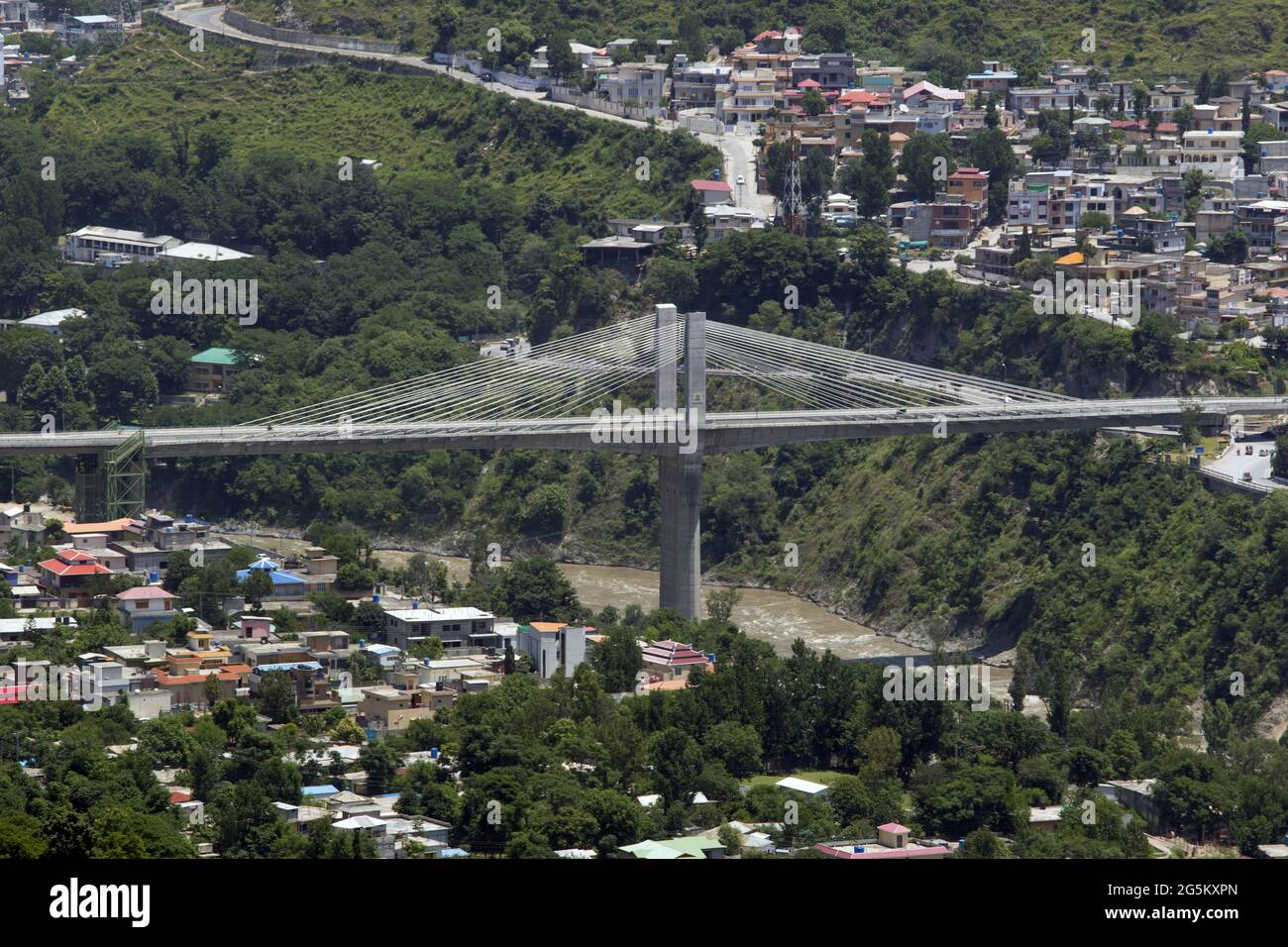 Earthquake Memorial Bridge in Muzaffarabad Stock Photo - Alamy