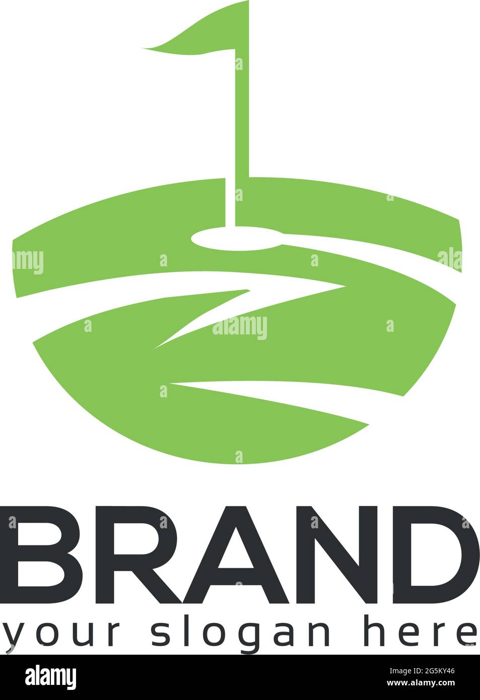 Golf course tree Stock Vector Images - Alamy