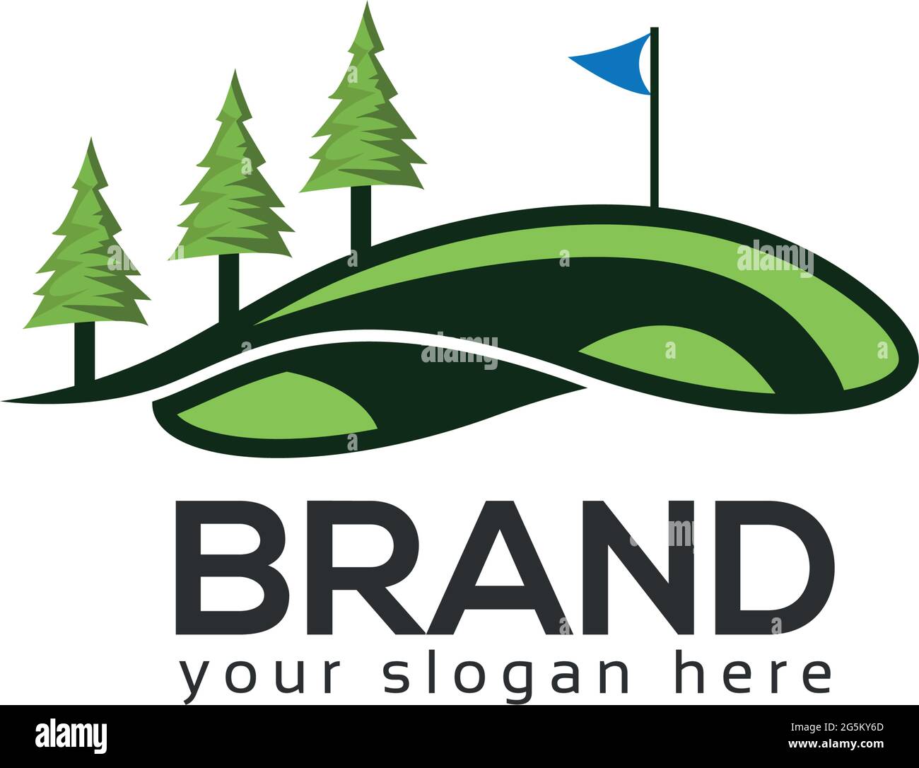 Golf course logo template. Golf sports Stock Vector Image & Art - Alamy