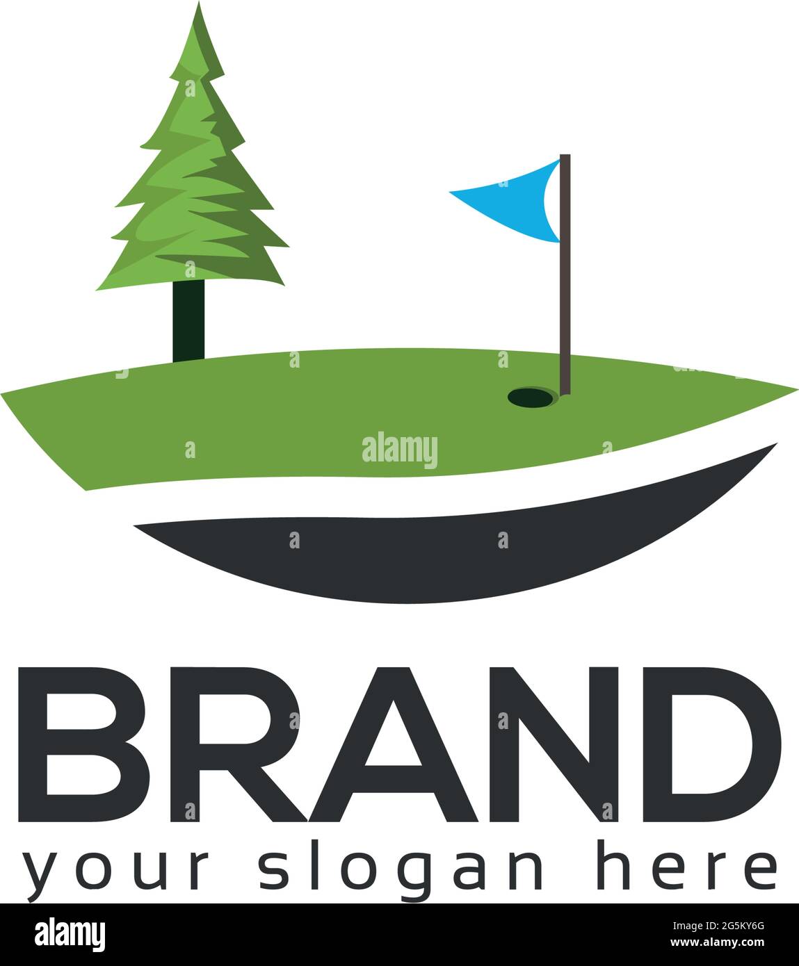 Golf course logo template. Golf sports Stock Vector Image & Art - Alamy