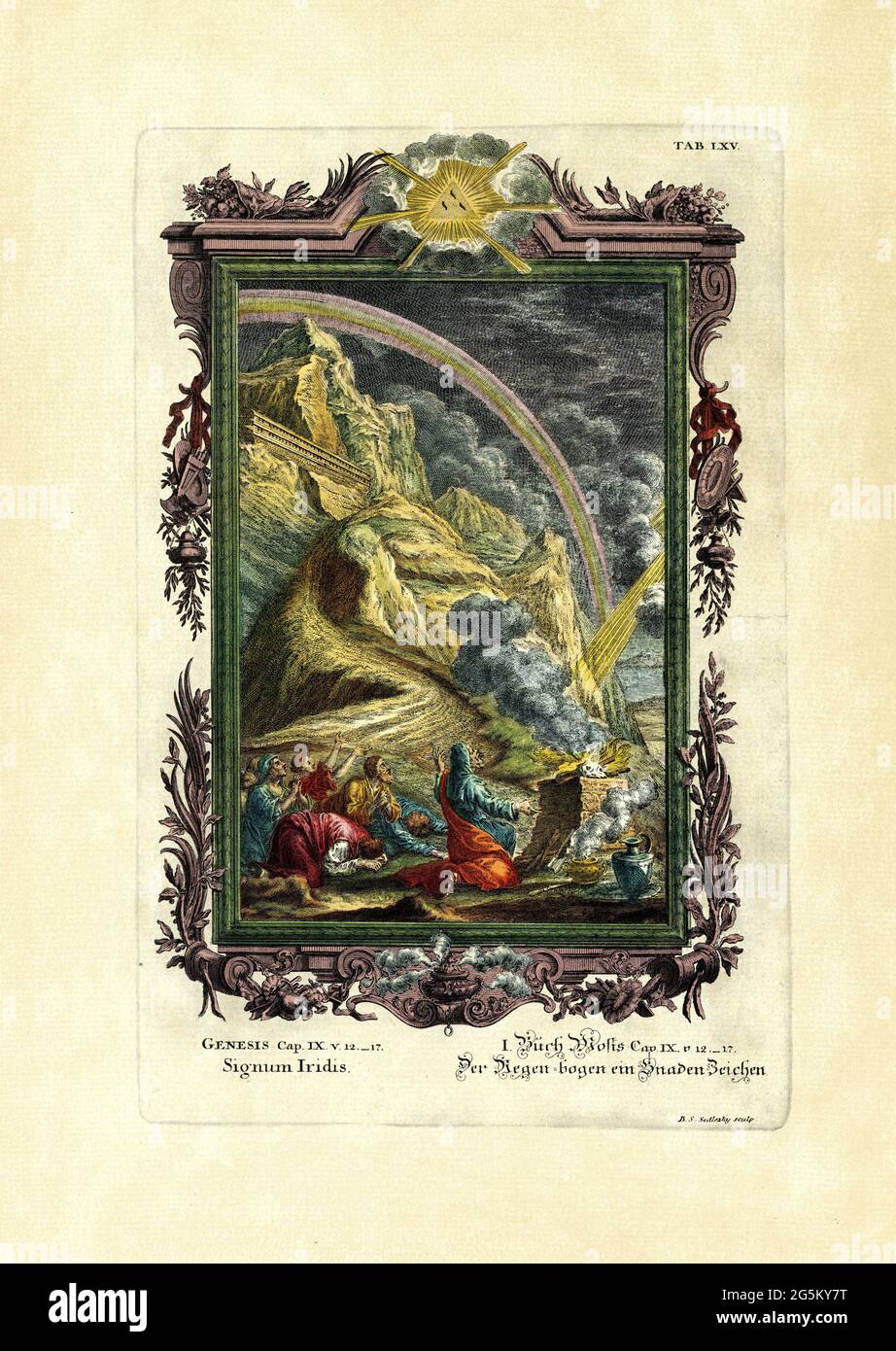 Genesis 9/12-17, The Rainbow a Sign of Grace, plate 65 from Physica ...