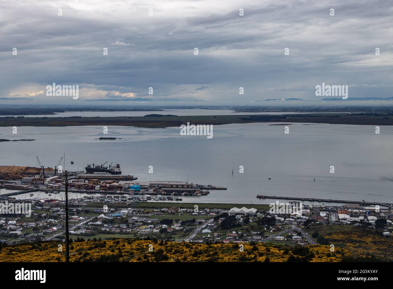 Port at Bluff, New Zealand Stock Photo - Alamy