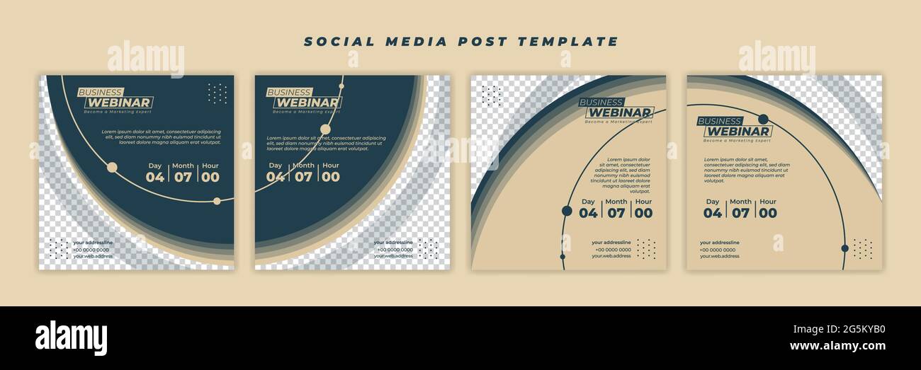 Social media post template with green circle design. good template for ...