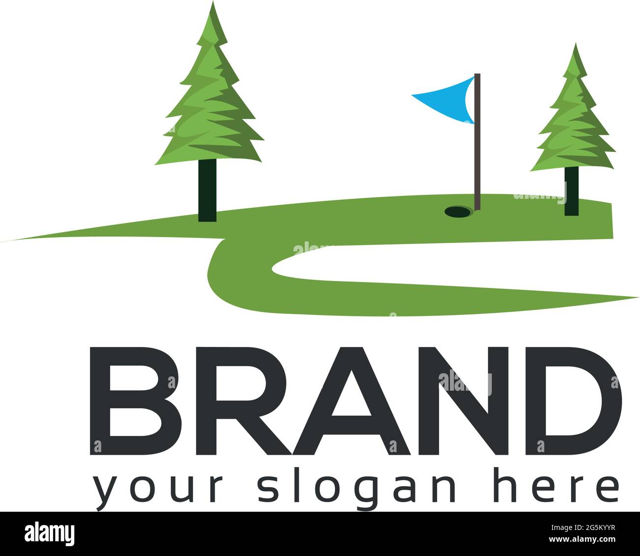 Golf course logo template. Golf sports Stock Vector Image & Art - Alamy
