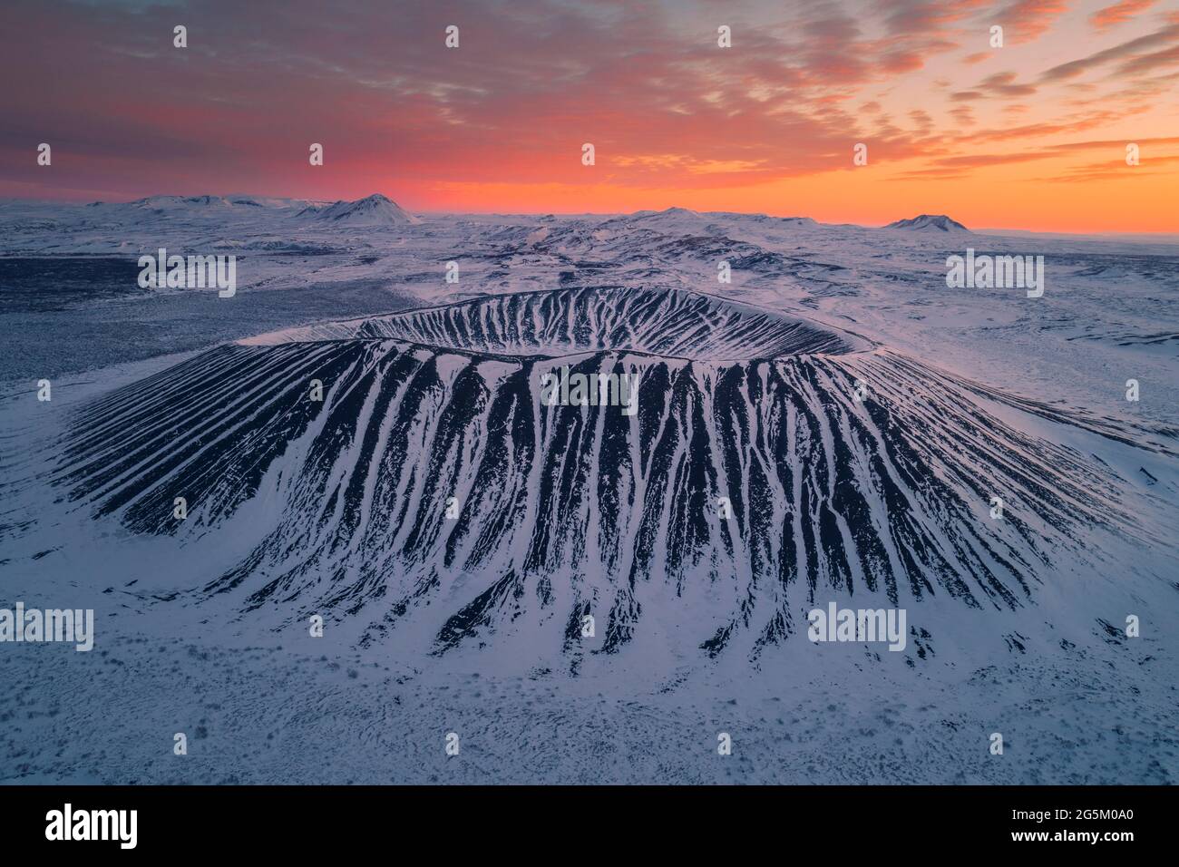 View crater hverfjall large hi-res stock photography and images - Alamy