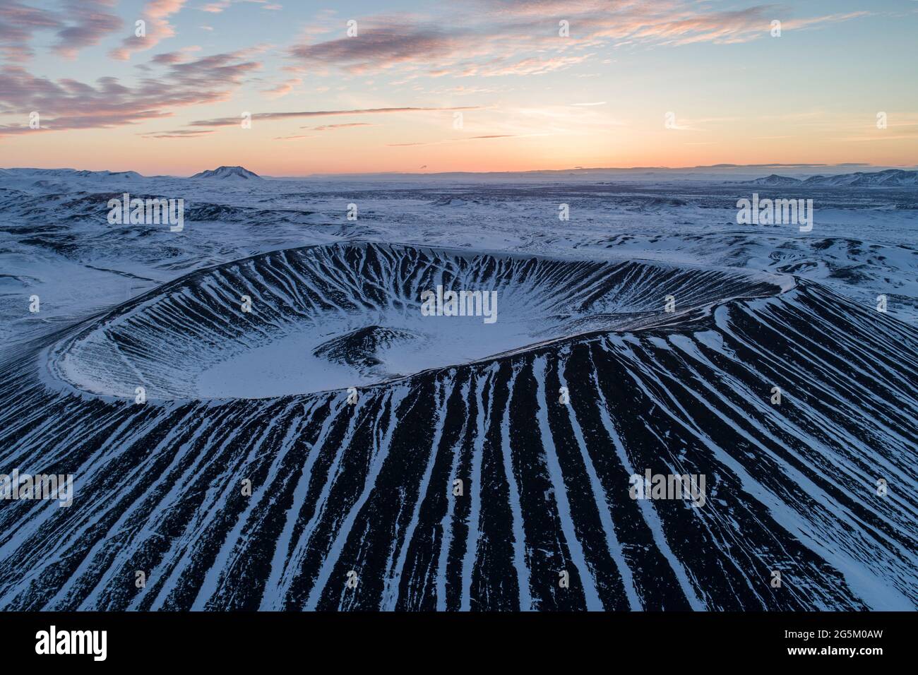 Hverfjall volcano hi-res stock photography and images - Alamy