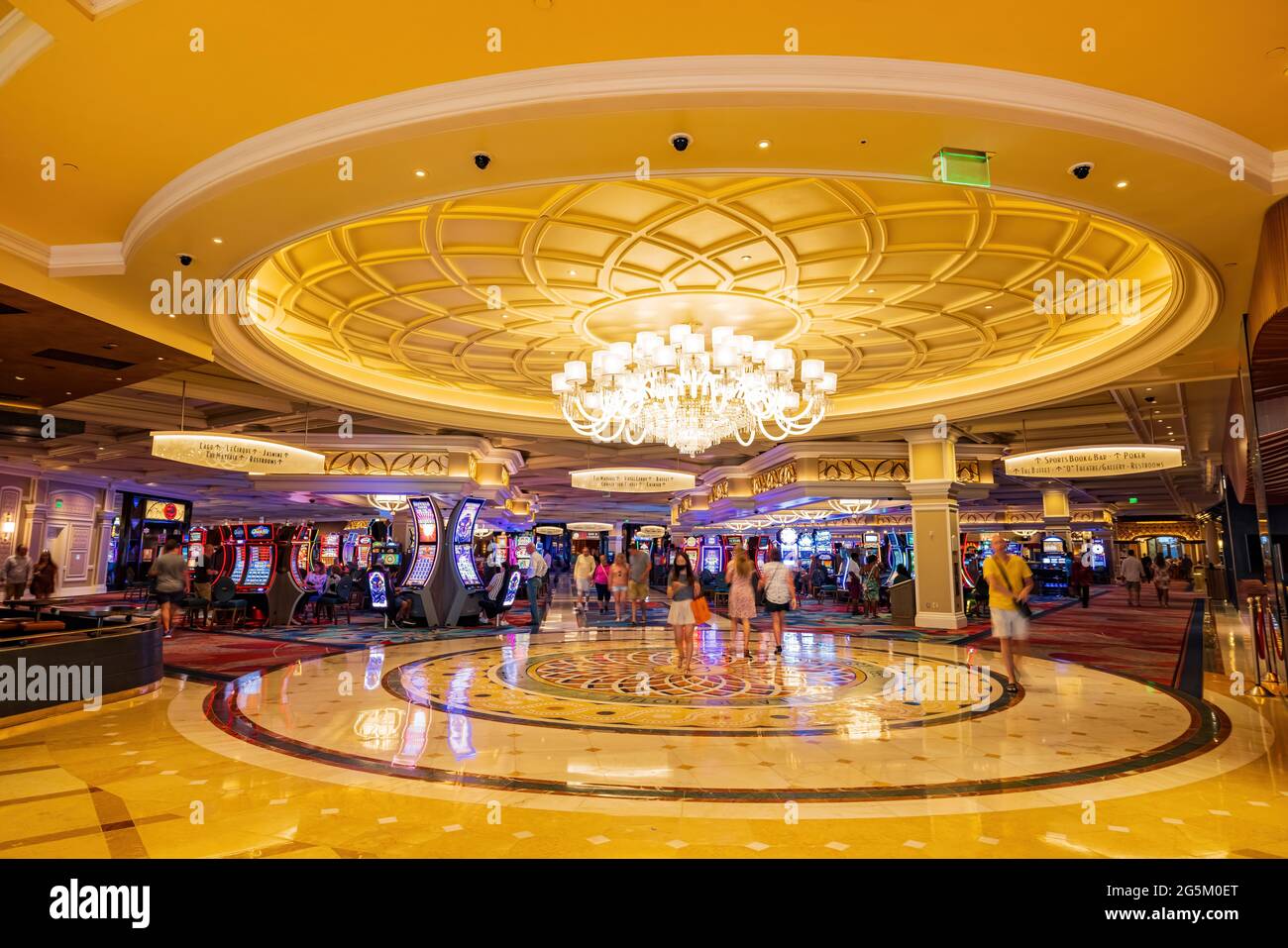 Las Vegas, JUN 3, 2021 - Interior view of the Bellagio Hotel and Casino ...