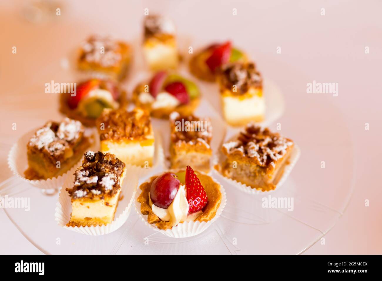 Variety of cakes on plate hi-res stock photography and images - Alamy