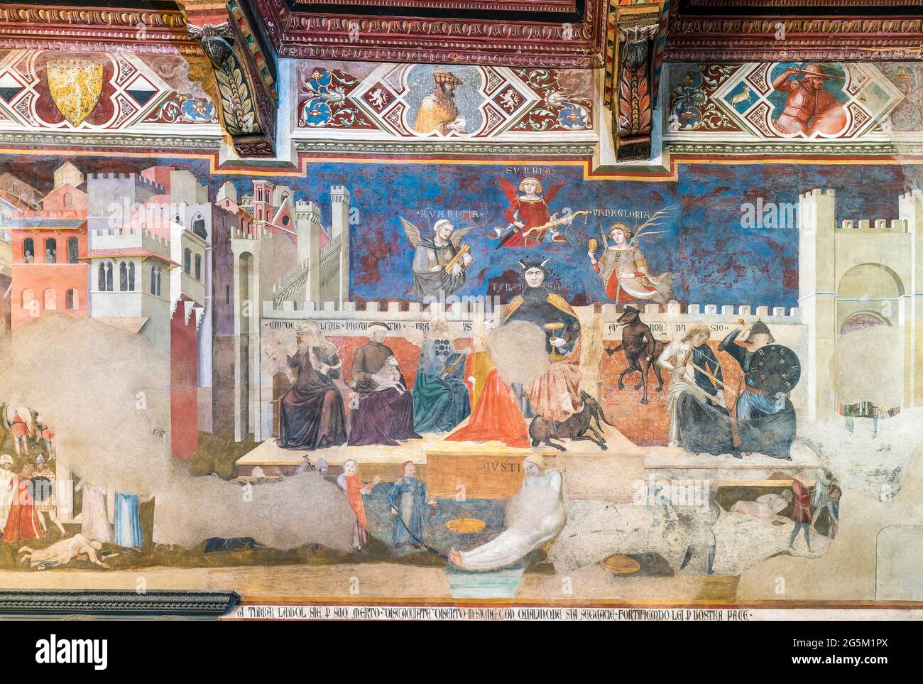 Siena palazzo pubblico fresco hi-res stock photography and images - Alamy