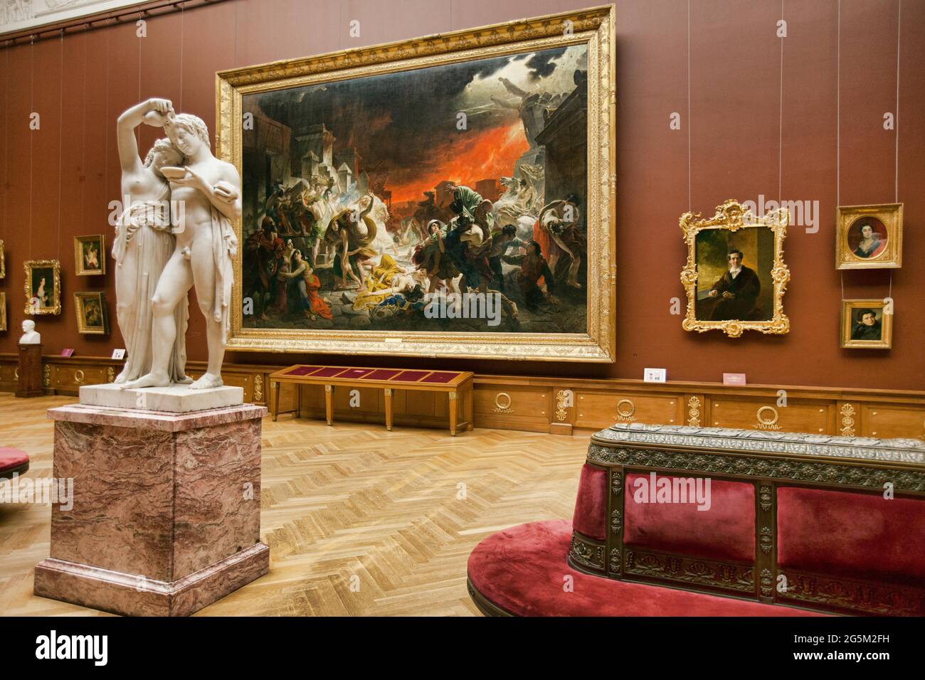 The exposition of the Russian Museum, artist of the canvas The Last Day of Pompeii Karl Bryullov ...