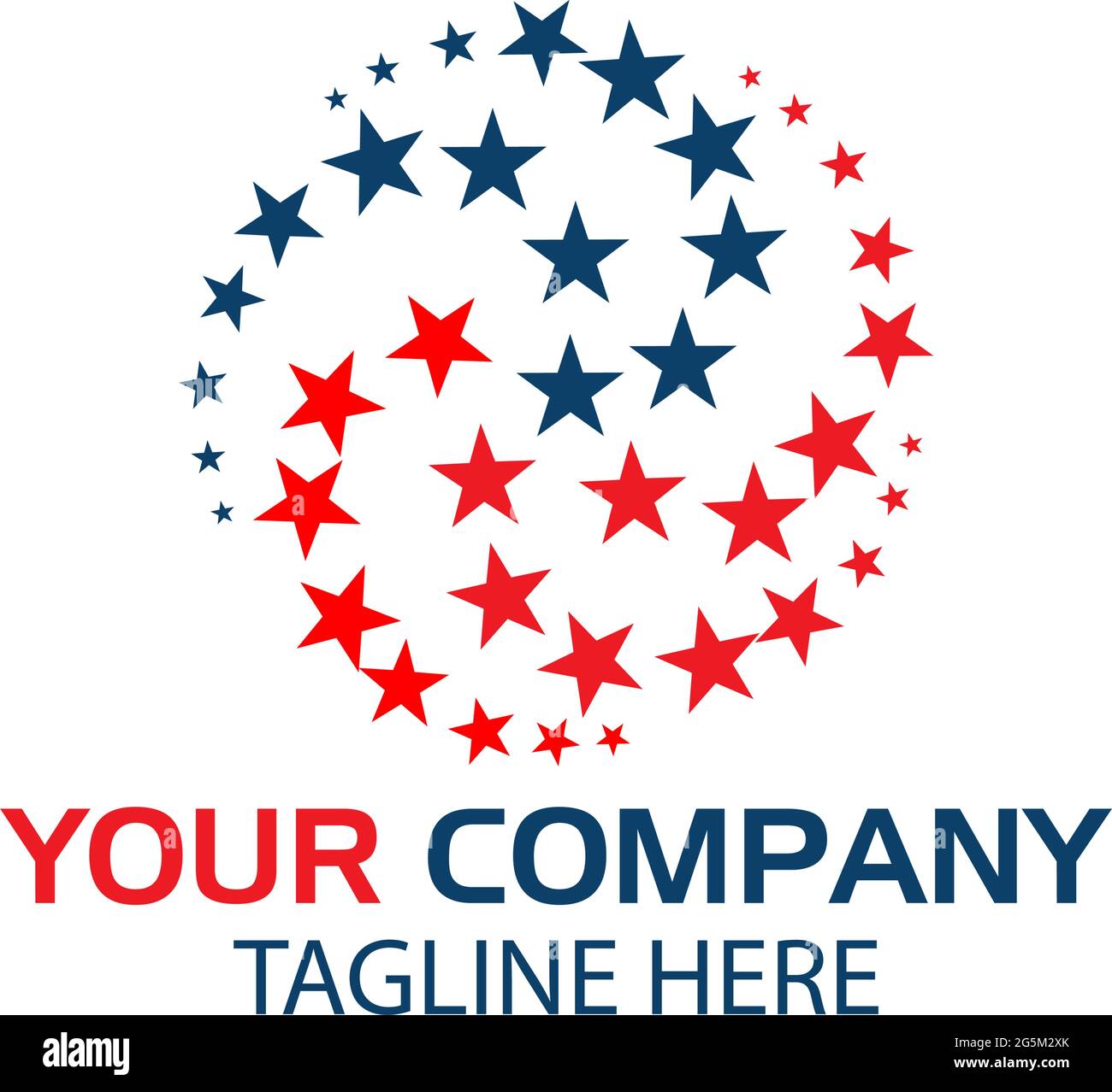 Star circle logo, flat design. Vector Illustration Stock Vector Image ...