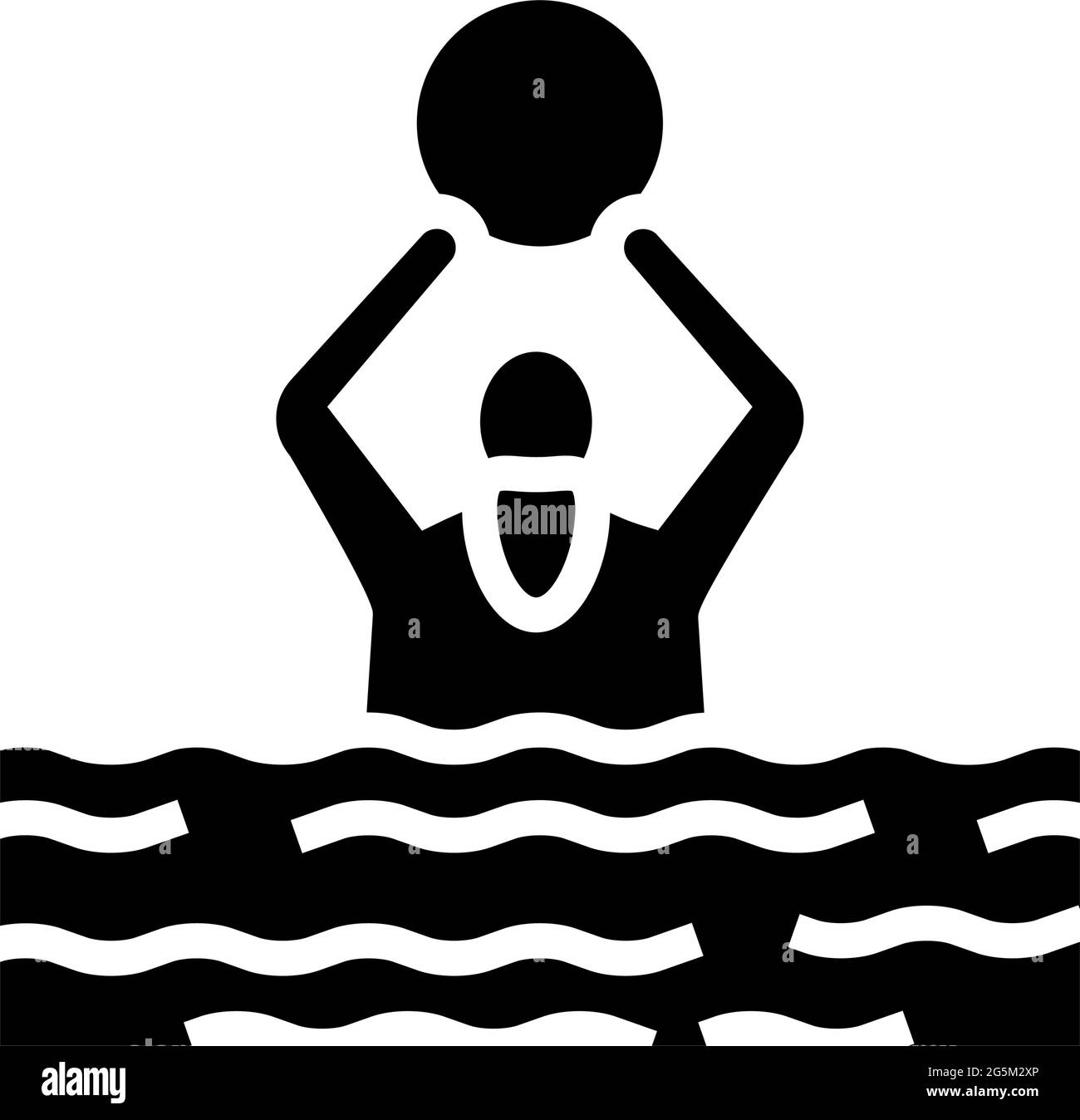 swimming exercise for elderly people glyph icon vector illustration ...