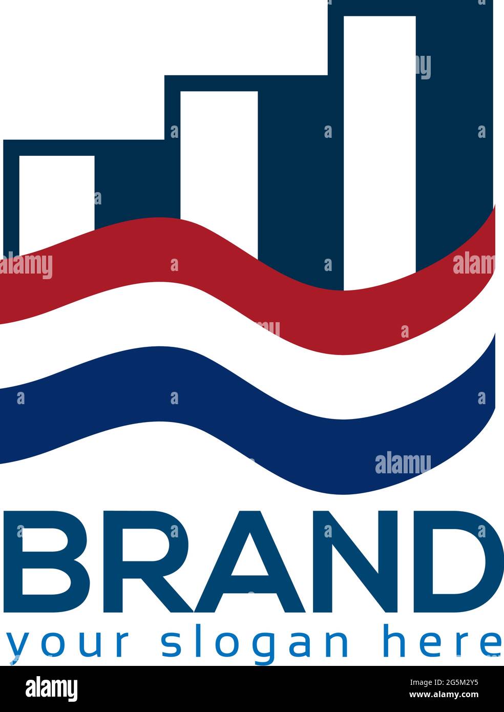 Dutch flag and building stock logo template. flat design Stock Vector ...