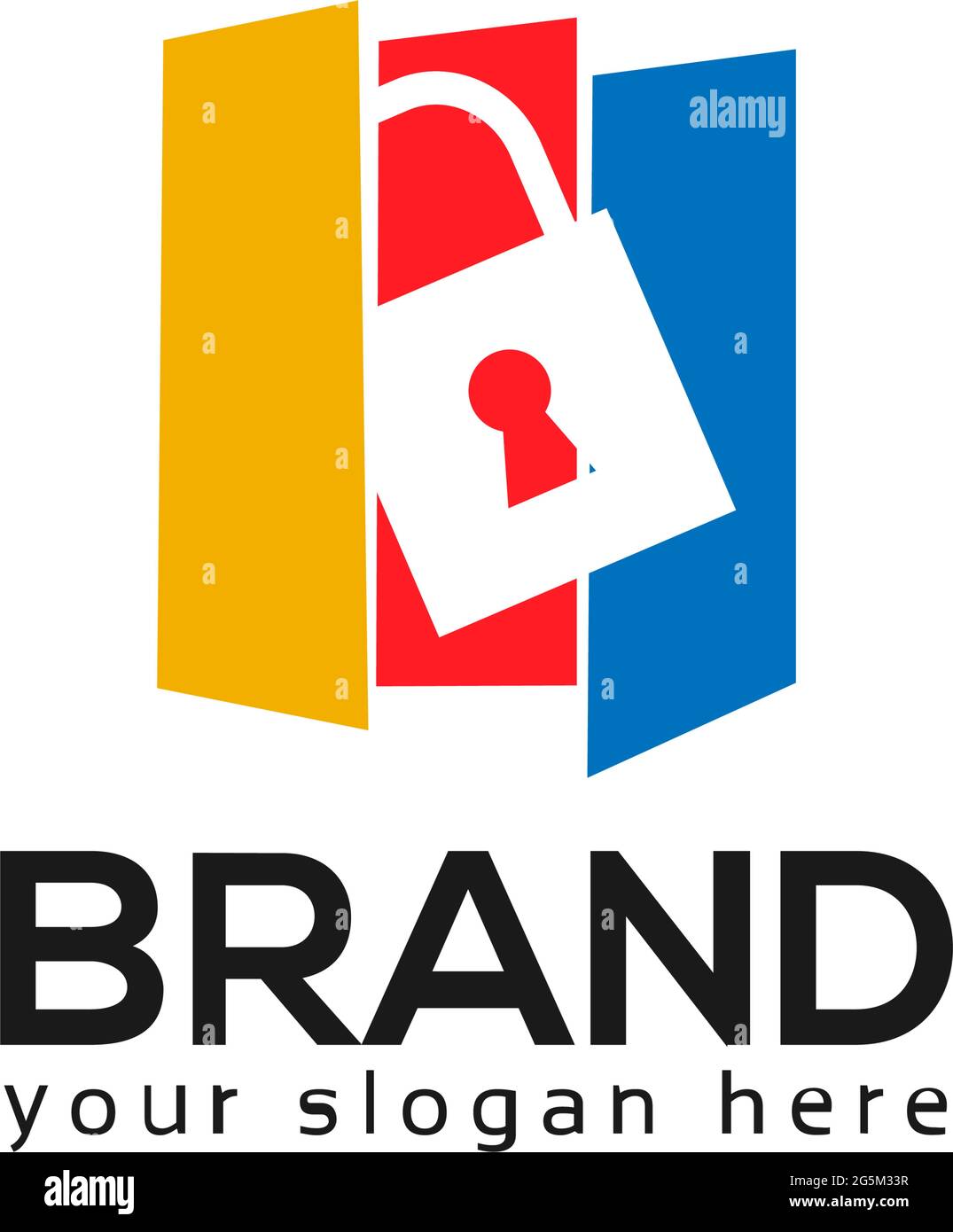 Padlock Icon stock Logo Design Template. vector Stock Vector Image ...