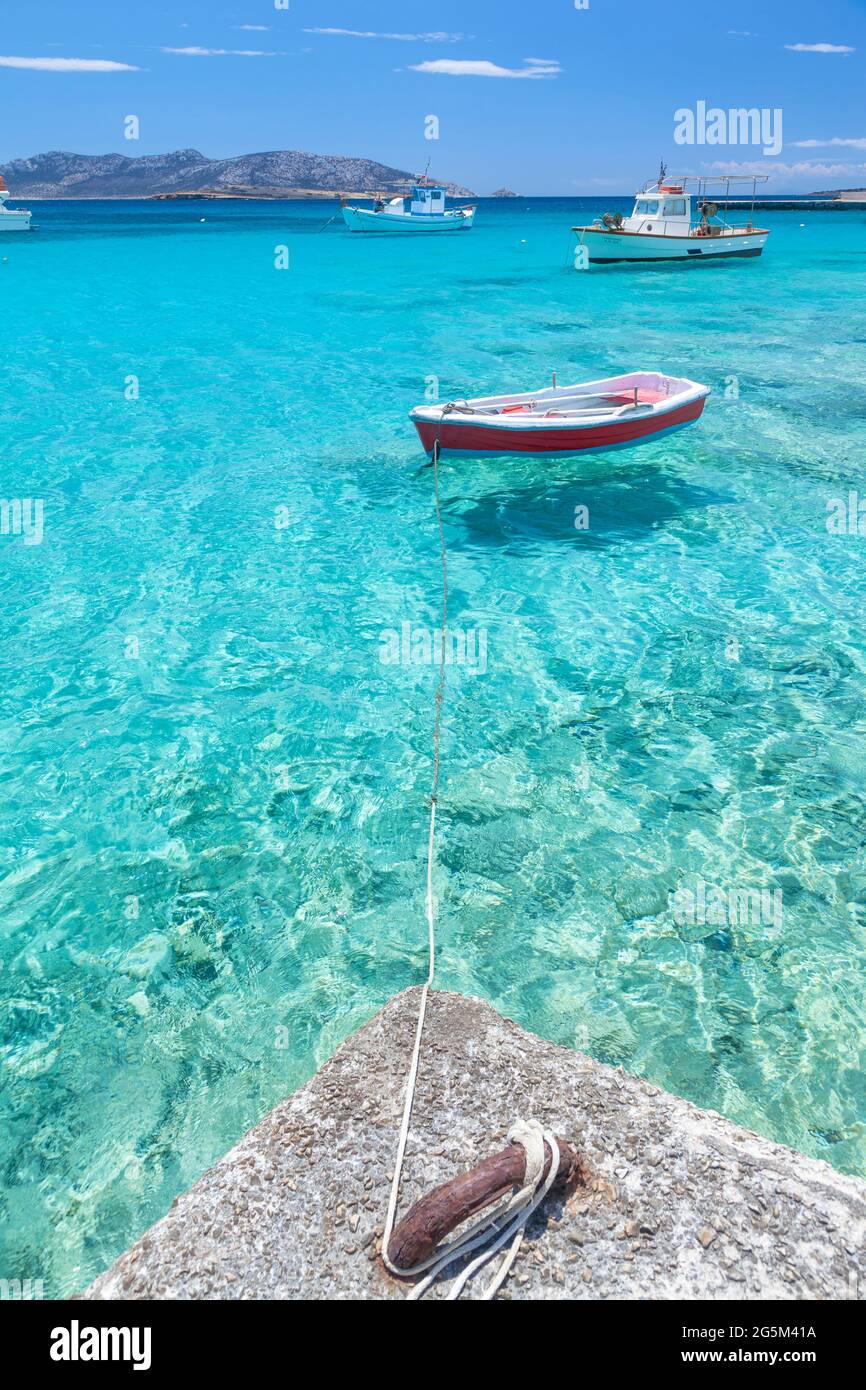 Transparent greek sea boats hi-res stock photography and images - Alamy