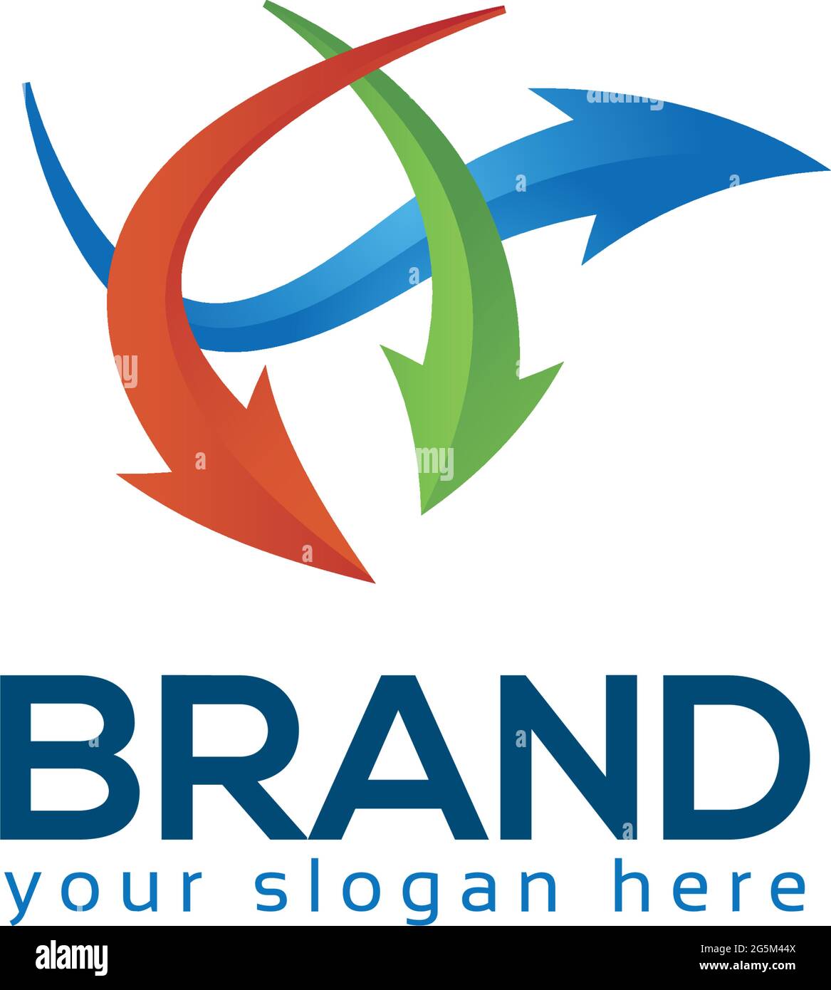 colorful arrows logo template, technology logo Stock Vector Image & Art ...