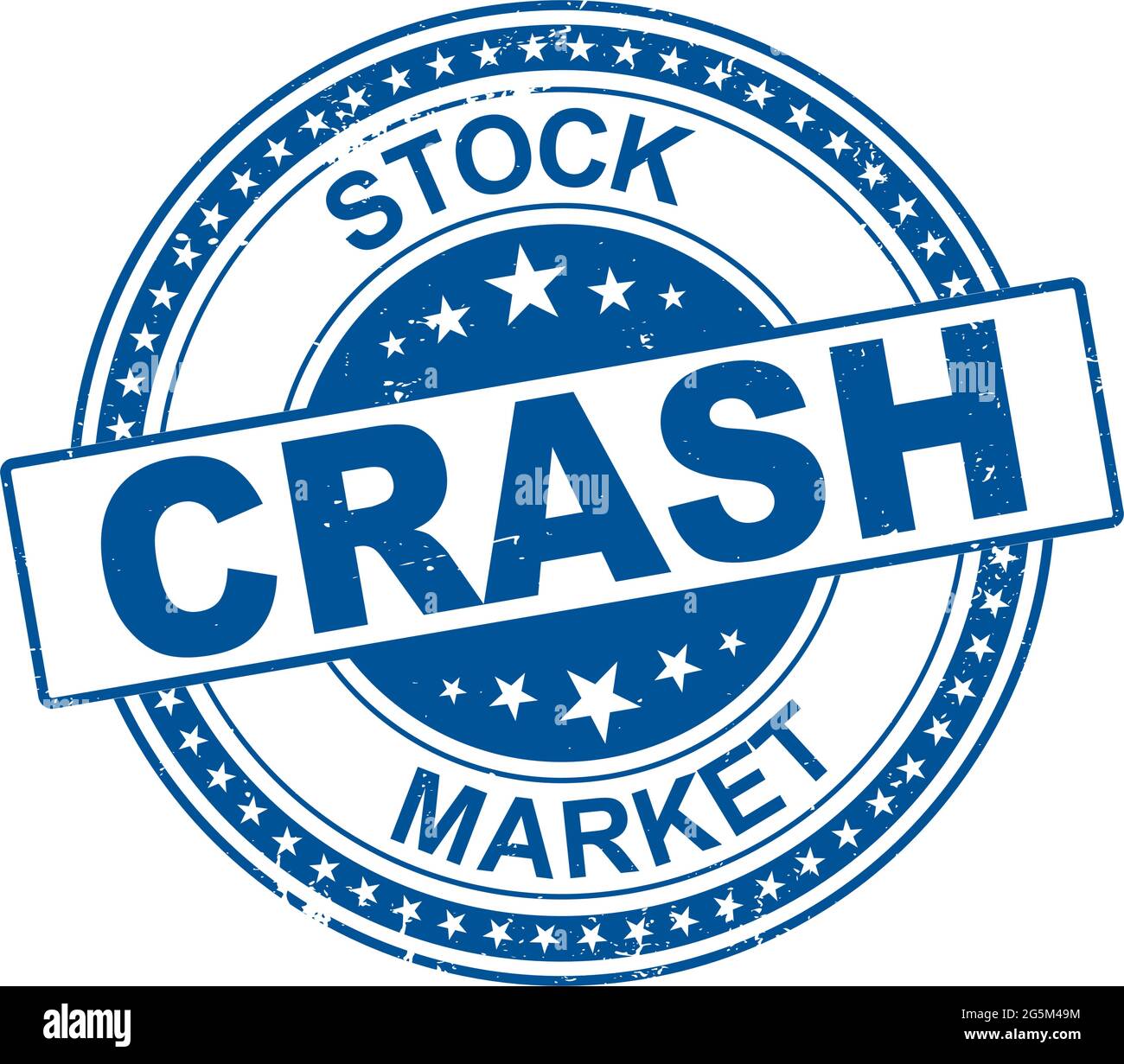STOCK MARKET CRASH red stamp text on white Stock Vector Image & Art - Alamy