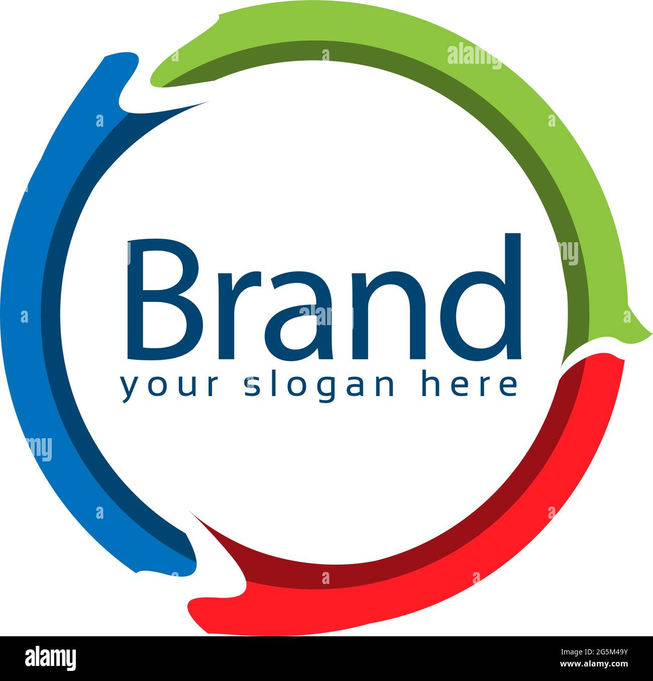 Blue transparent circle symbol Stock Vector Images - Alamy