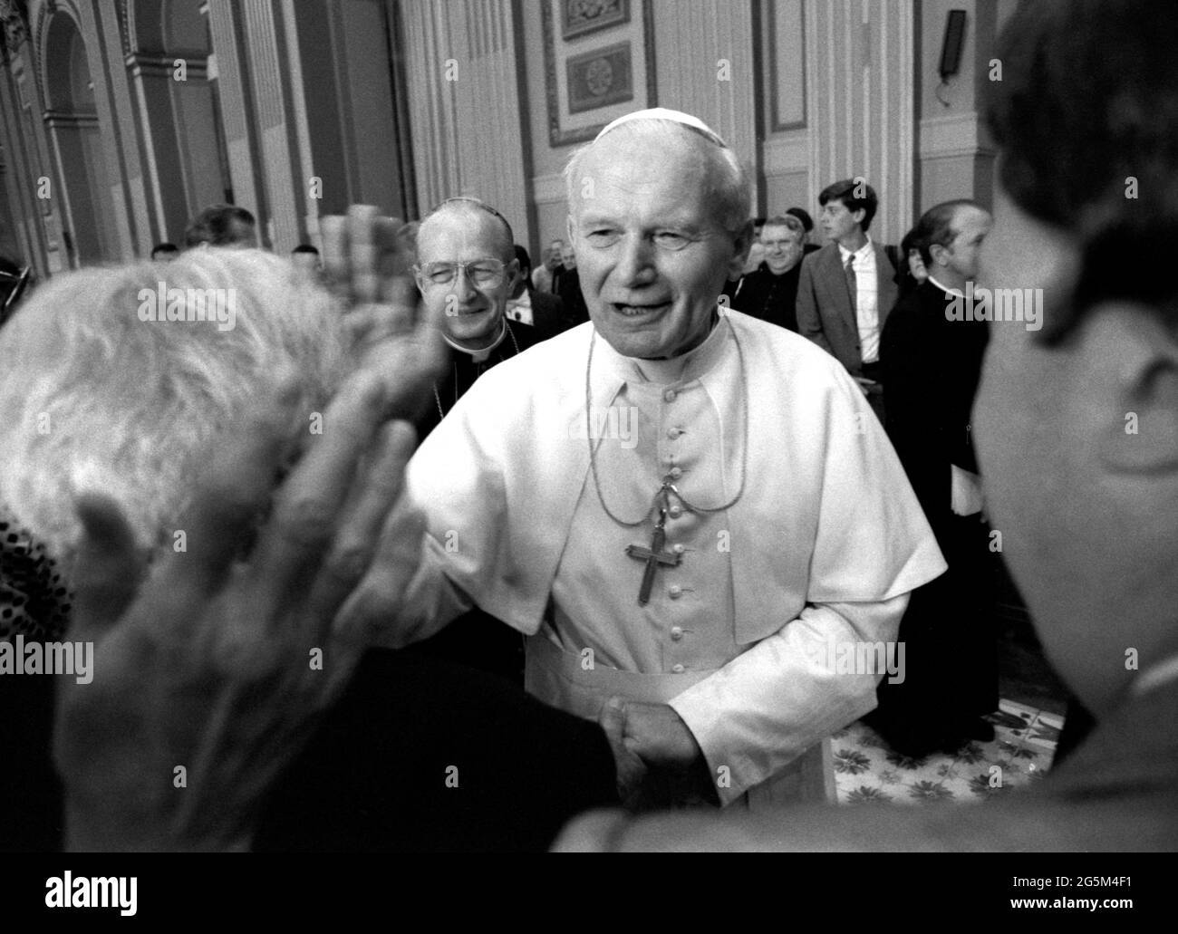 Pope John Paul Ii Black And White