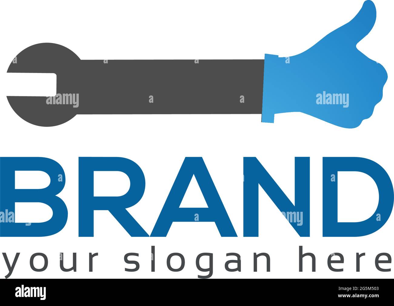 Thumb logo Stock Vector Images - Alamy