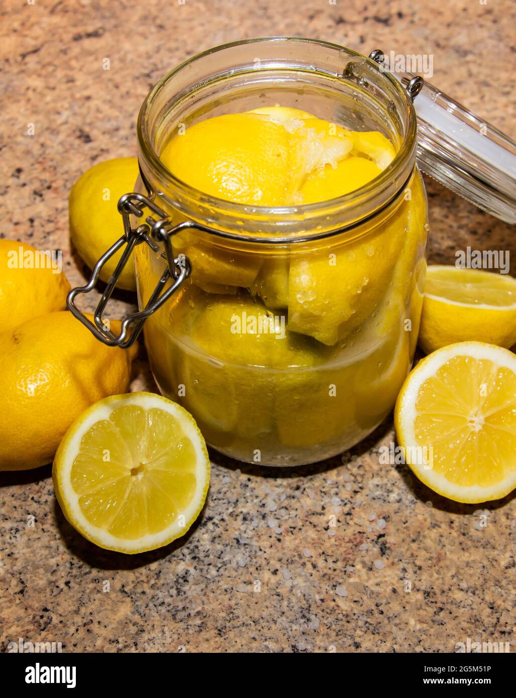 Preserved Lemons With Salt High Resolution Stock Photography and Images ...