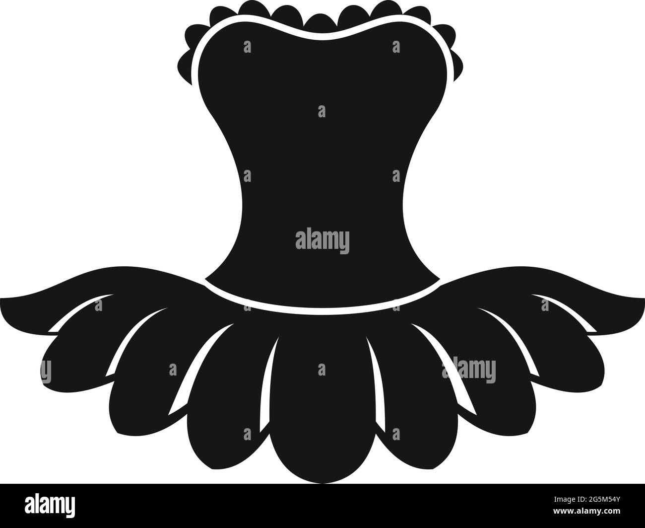 Ballet dress icon simple vector. Ballerina dancer dress Stock Vector ...