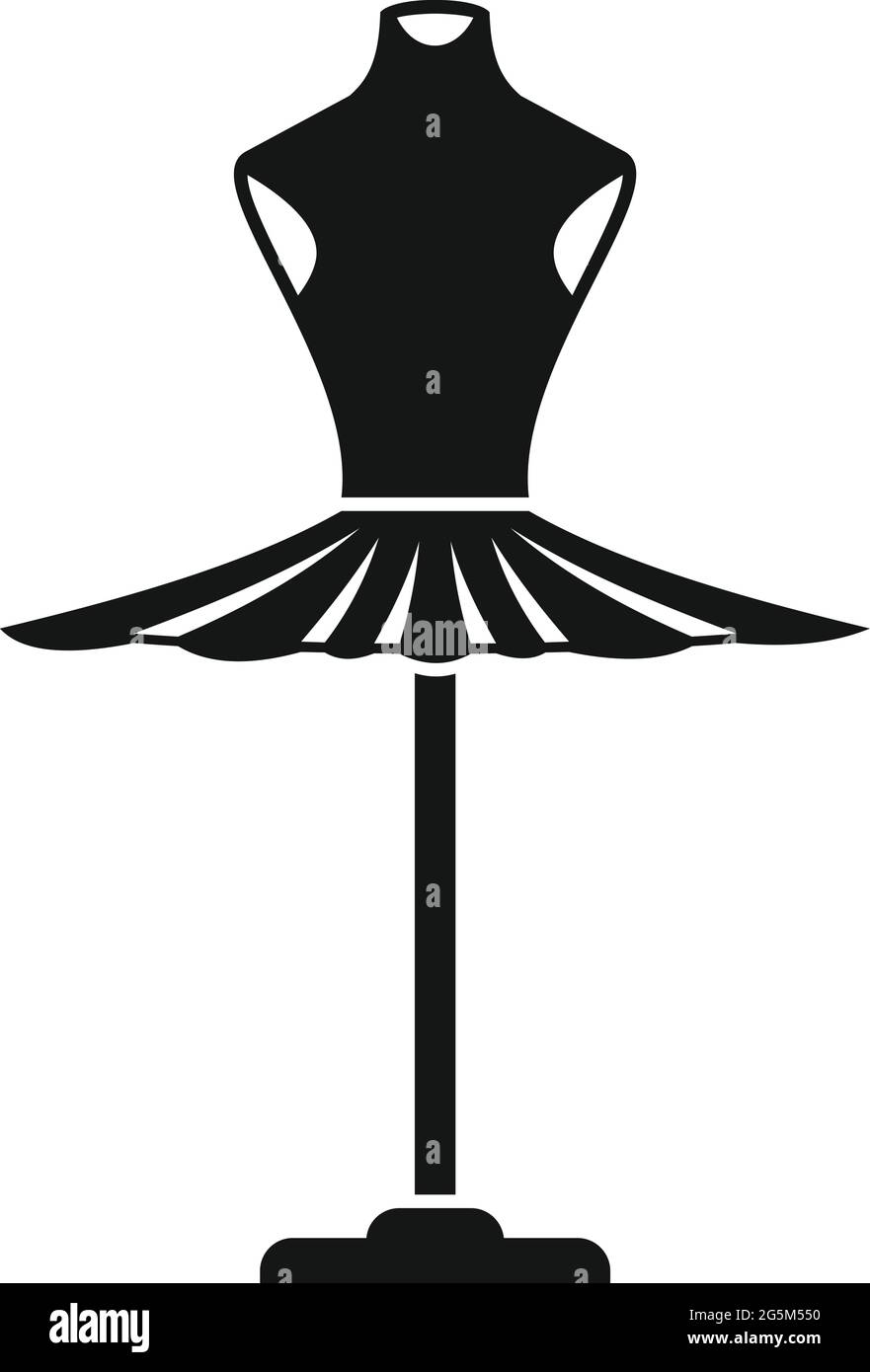 Ballerina dress icon simple vector. Princess ballet dress Stock Vector ...