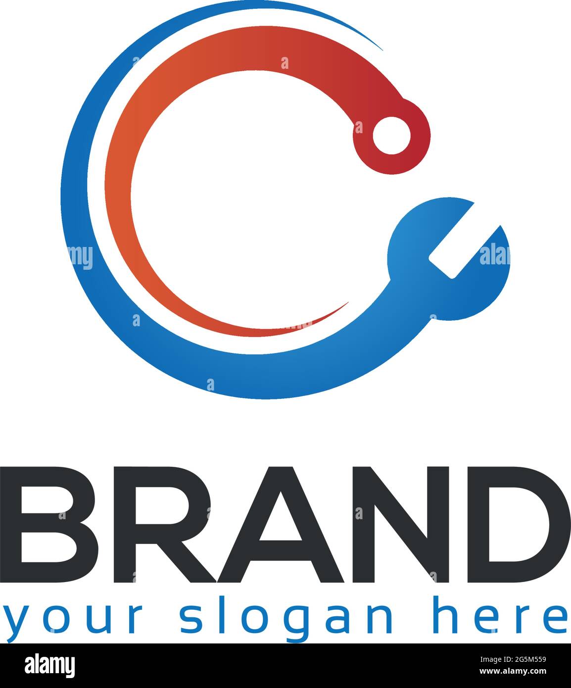 circle and wrench, Vector illustration Stock Vector Image & Art - Alamy