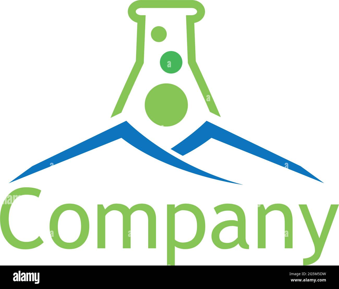 Abstract Lab and house logo template. flat design Stock Vector Image ...