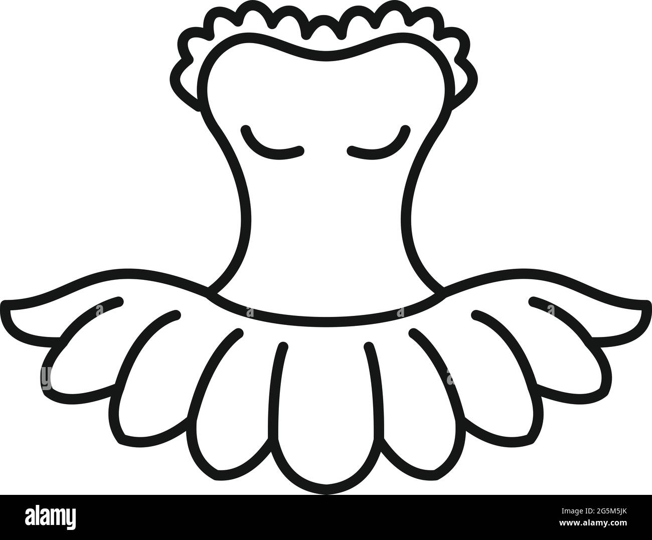 Ballet dress icon outline vector. Ballerina dancer dress Stock Vector ...