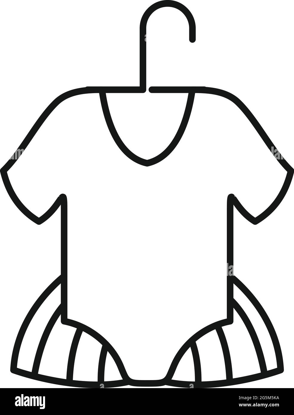Ballet kid dress icon outline vector. Ballerine dance girl Stock Vector ...