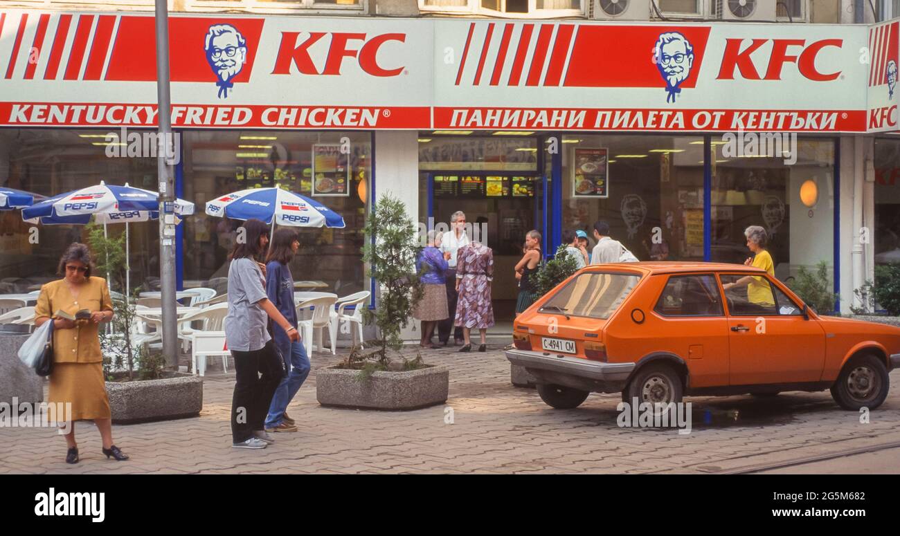 SOFIA, BULGARIA - KFC restaurant, Kentucky Fried Chicken fast food ...