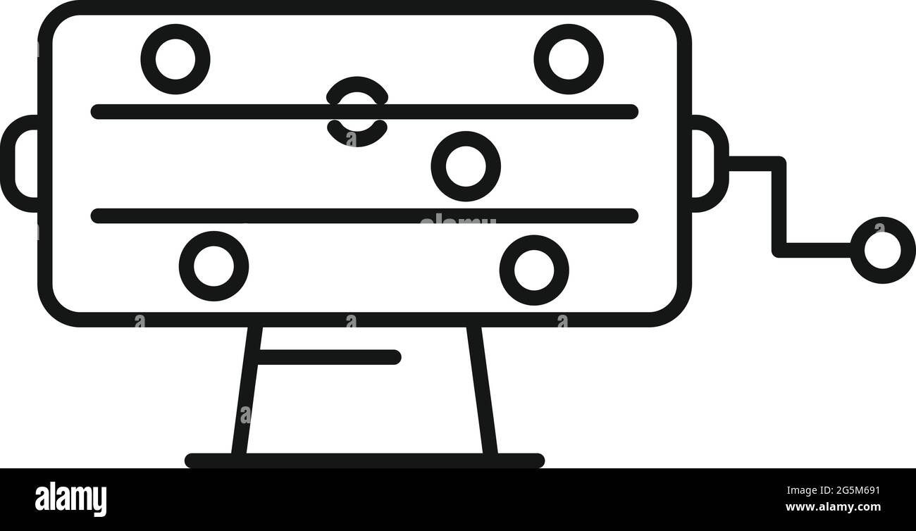 Lottery icon outline vector. Lucky draw bingo Stock Vector Image & Art ...